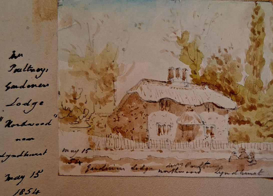 Beehive Cottage Swan Green Lyndhurst May 15 1854 | Artware Fine Art