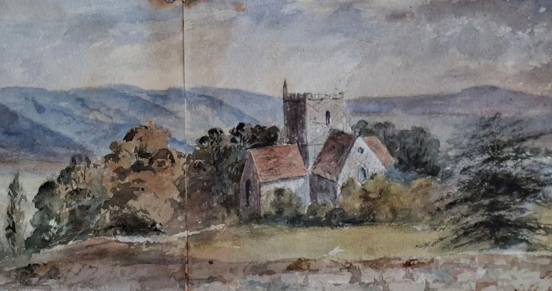 Holy Trinity Church Poynings Sussex September 11th 1863 | Artware Fine Art