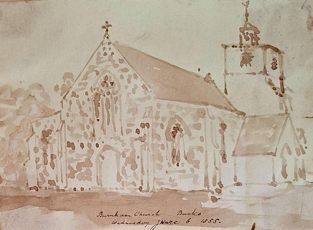 St Peter's Church Burnham Bucks Wednesday Sept 3rd 1856 | Artware Fine Art