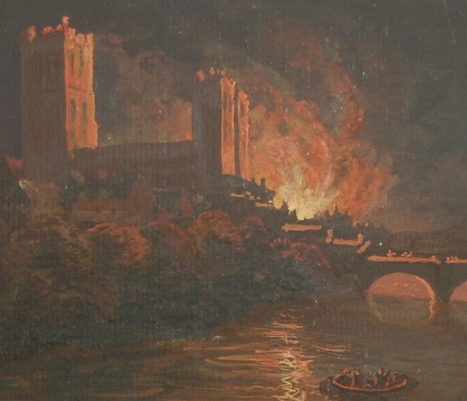 The 1804 Salvin Cotton Mill Fire with Durham Cathedral and Prebends ...