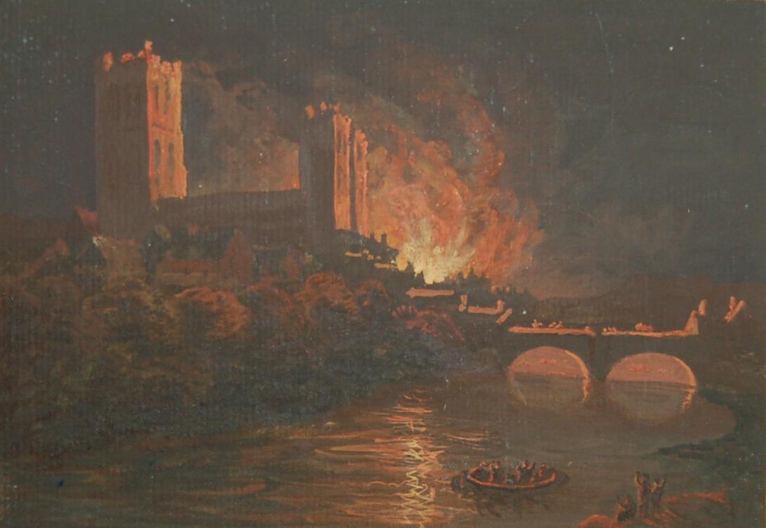 The 1804 Salvin Cotton Mill Fire with Durham Cathedral and Prebends ...